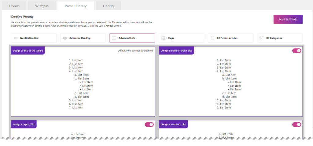 Advanced Lists - Creative Add-ons for Elementor