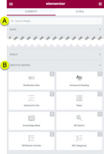 Knowledge Base - Creative Add-ons for Elementor
