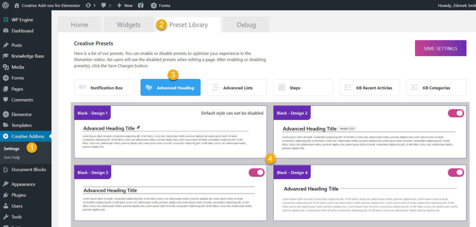 Knowledge Base - Creative Add-ons for Elementor